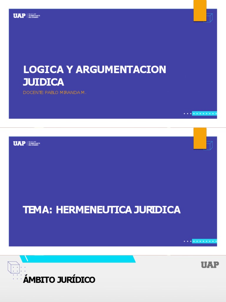 Logica y Argumentacion Juridica15 | PDF | Hermenéutica | Razonamiento ...