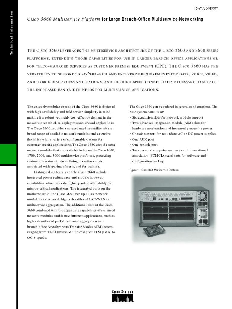Cisco 3660 Series | PDF | Computer Network | Quality Of Service
