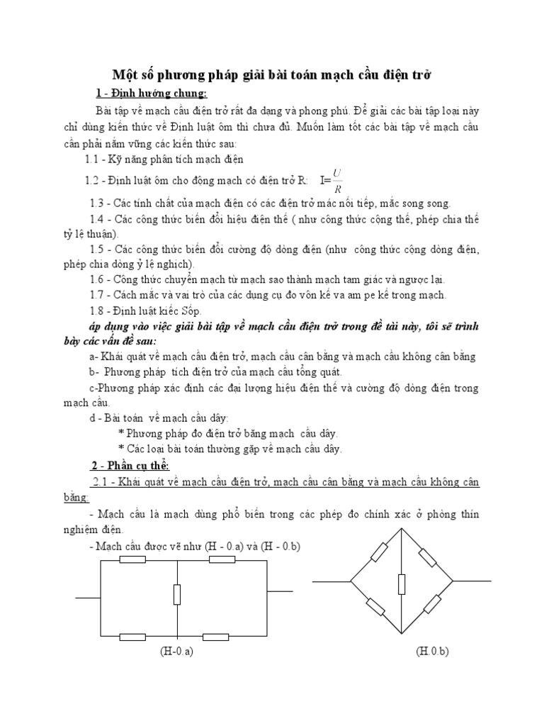 Phuong Phap Giai BT Mach Cau.9414 | PDF