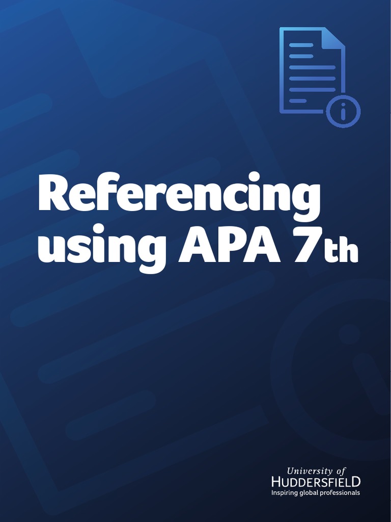 APA 7th Ref Guide Full | PDF | Apa Style | Citation