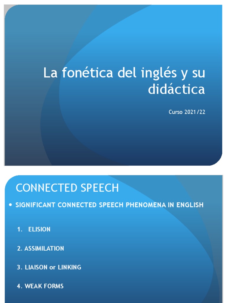 Connected Speech | PDF | Consonant | Linguistics