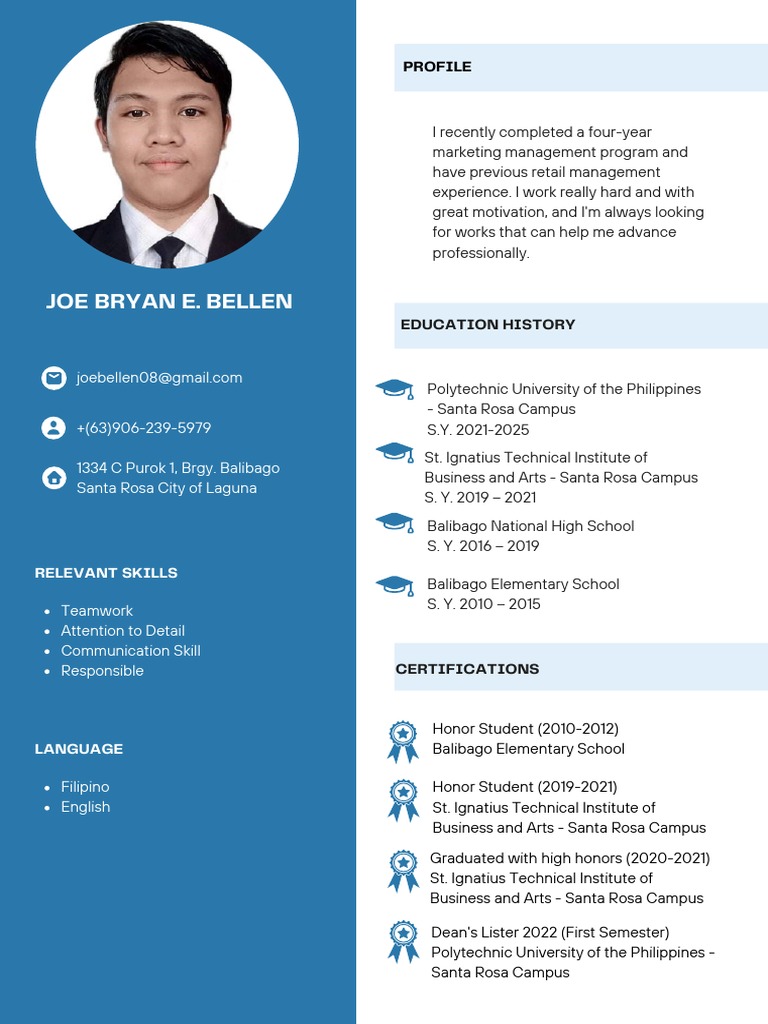 Bellen - Bsba MM 1-4 - HRM Resume | PDF