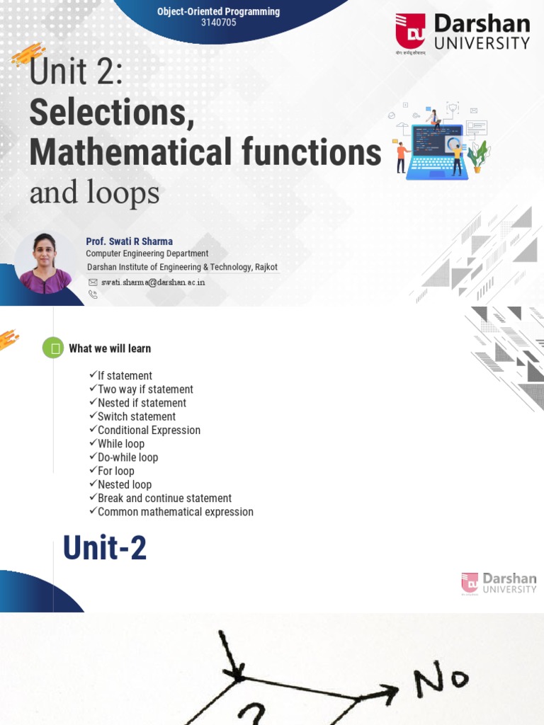 OOP - I GTU Study Material Presentations Unit-2 23032022090252AM | PDF | Control Flow | Computer ...