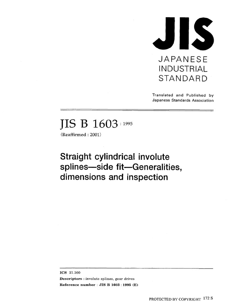 Jis B1603-1995 | PDF