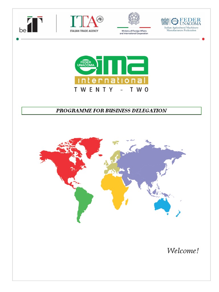1.EIMA 2022 Programme | PDF