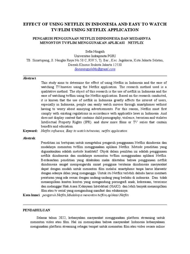 Tugas Artikel Ilmiah - Sefia Ningsih | PDF