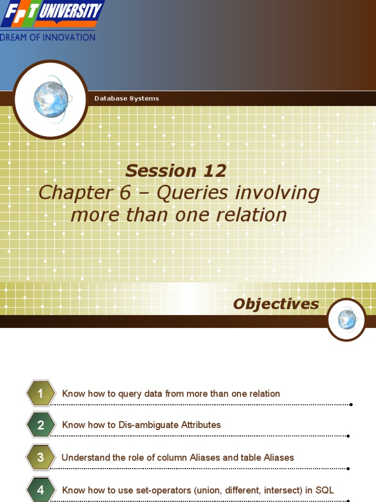 11 - Chapter 6 - Queries Involving More Than One Relation | PDF | Table (Database) | Data Management