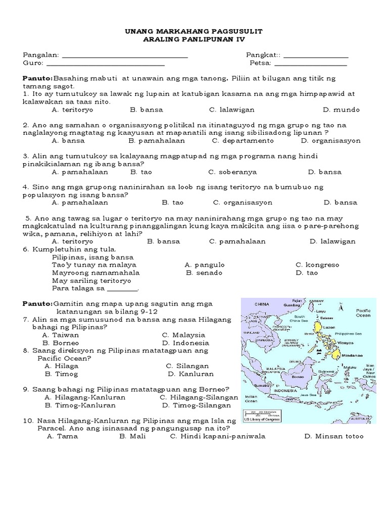 1st PeriodicTest AP 4 | PDF
