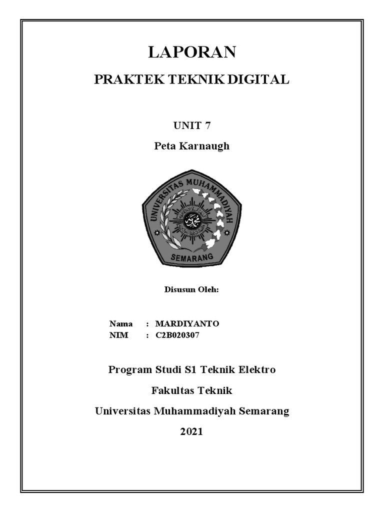 Laporan Praktikum Karnaugh Map Pdf