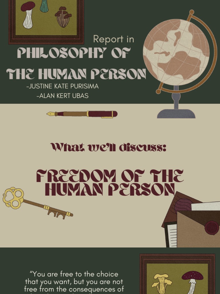 Freedom in The Human Person | PDF | Free Will | Psychology