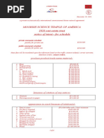 Notice of Fee Schedule Template | PDF