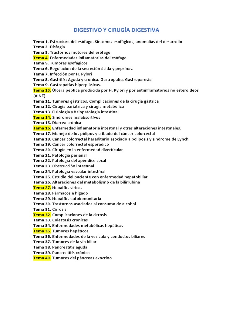 Digestivo y Cirugía Digestiva | PDF
