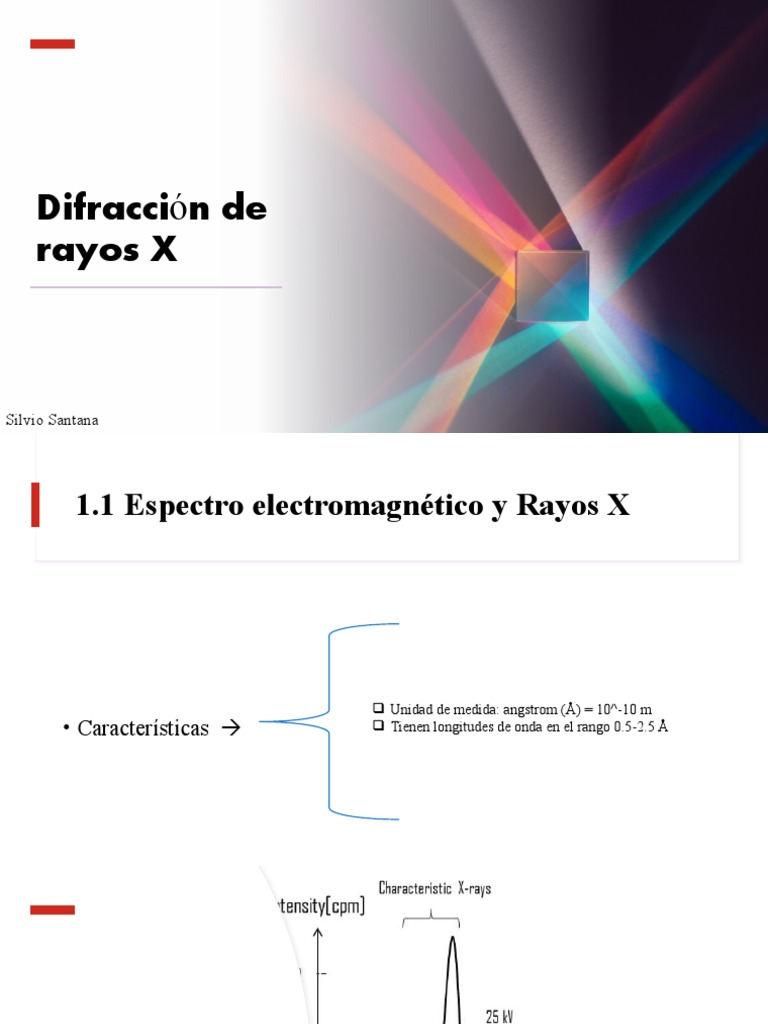 Difracción de Rayos X | Descargar gratis PDF | Cristalografía de rayos X | Rayo X