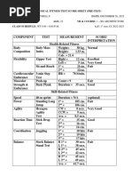 Napfa Standards (Secondary / Pre-U) - Females | PDF | Physical Exercise