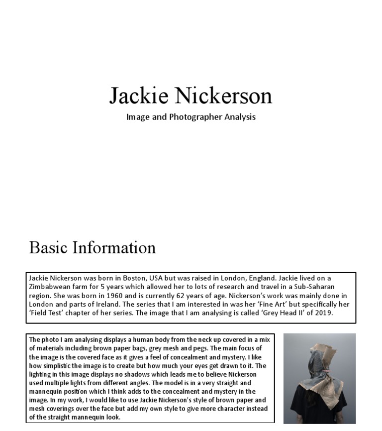 Jackie Nickerson Analysis | PDF
