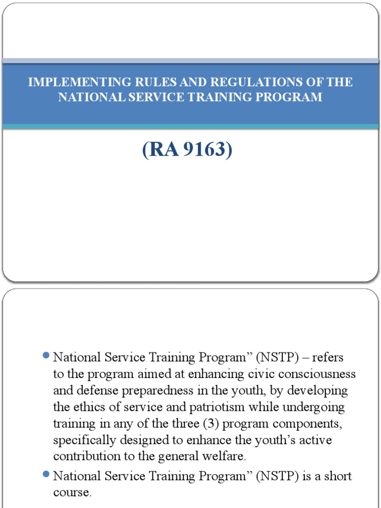 NSTP Orientation | PDF