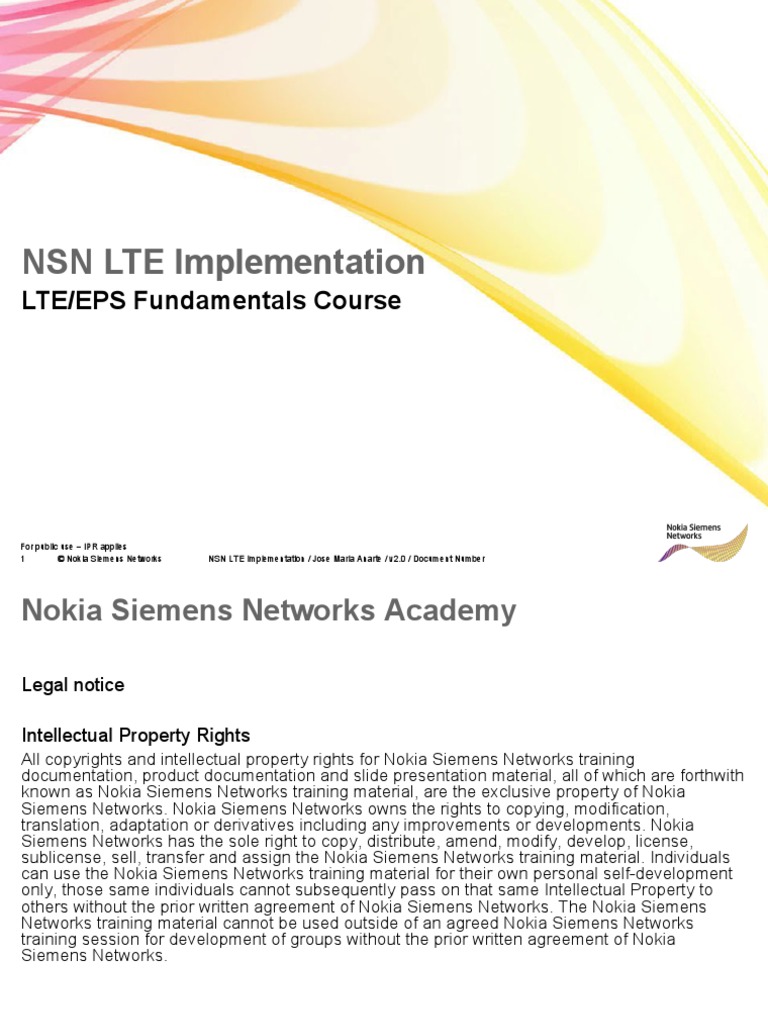 NSN Lte Implementation | PDF | Communication | Software Defined Radio NSN Lte Implementation | PDF | Communication | Software Defined Radio