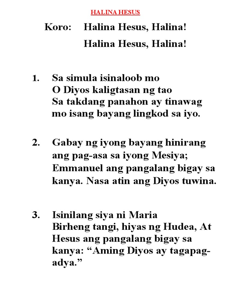 Halina Hesus | PDF