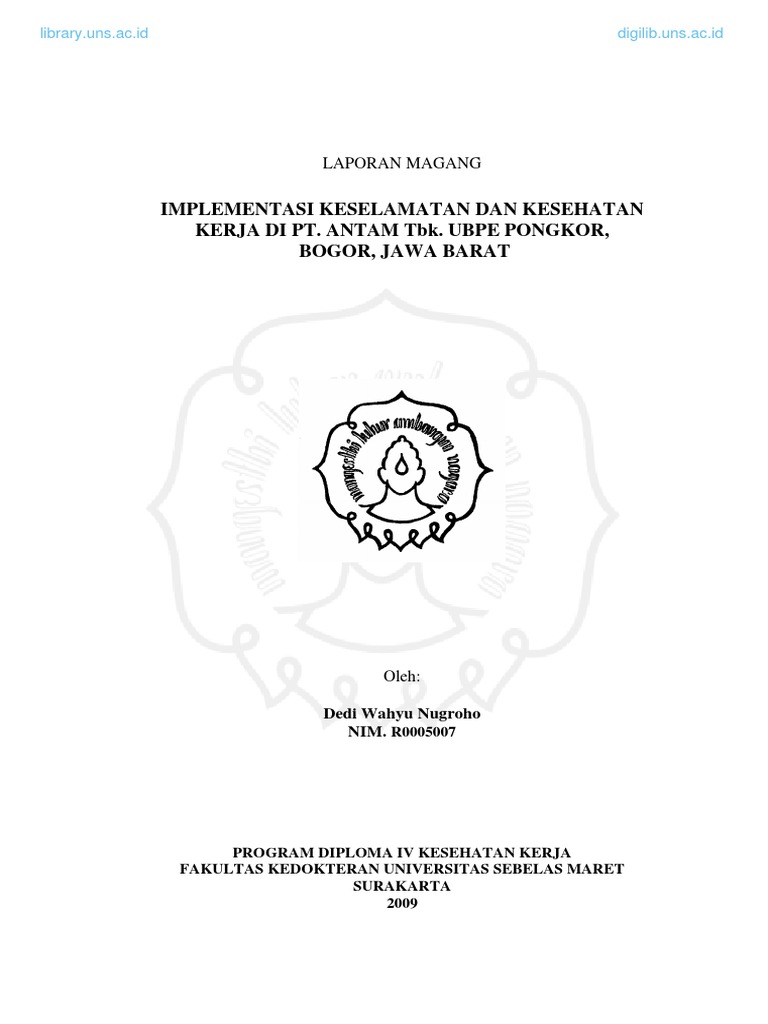 Implementasi K3 di PT Antam Tbk Pongkor | PDF | Karier & Perkembangan ...