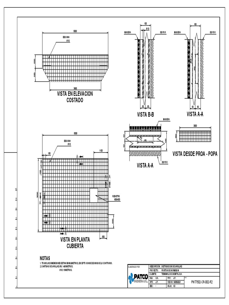 PNT7502-CR-002-R2 Distribucion de Varillas | PDF