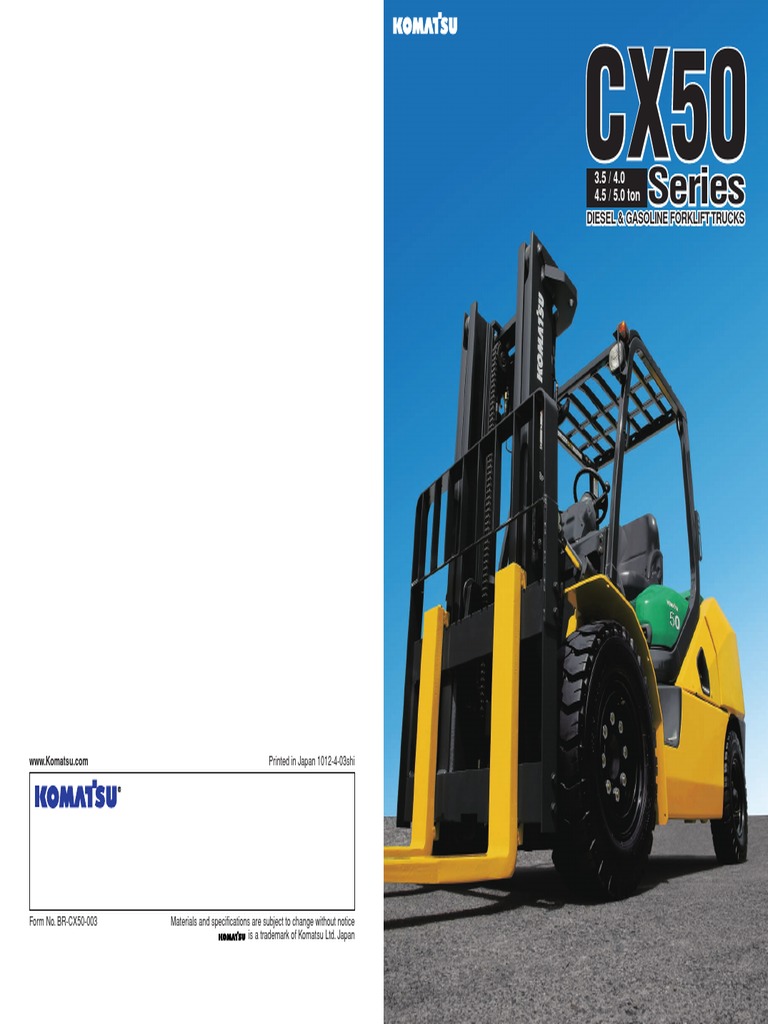 Komatsu Spec | PDF | Engines | Diesel Engine