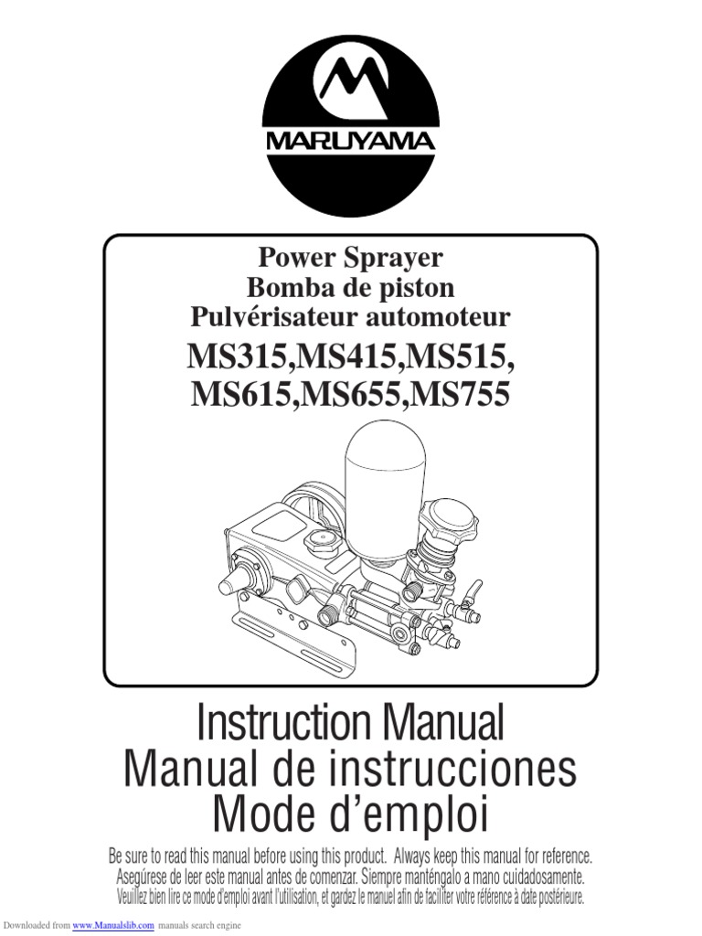Maruyama MS655 | PDF | Pump | Motor Oil