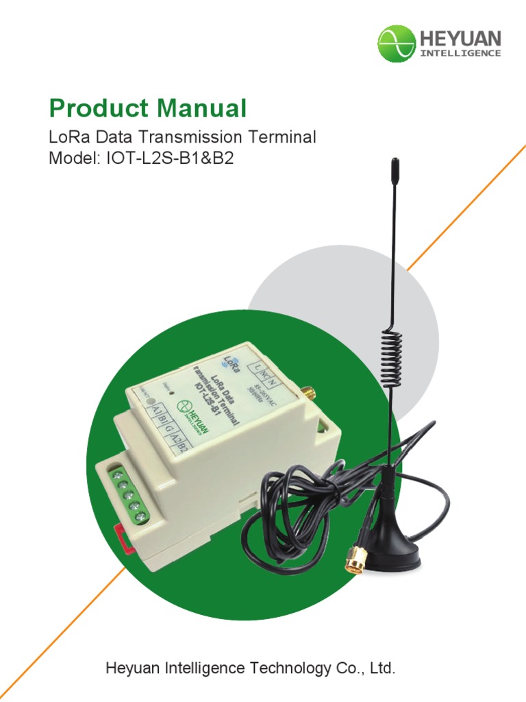 LoRa Data Transmission Terminal IOT-L2S | PDF | Internet Of Things ...