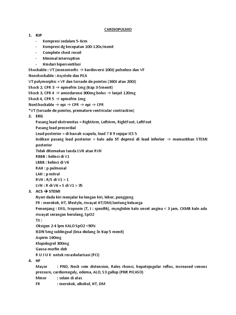 Osce Ukmppd Cardiopulmo | PDF