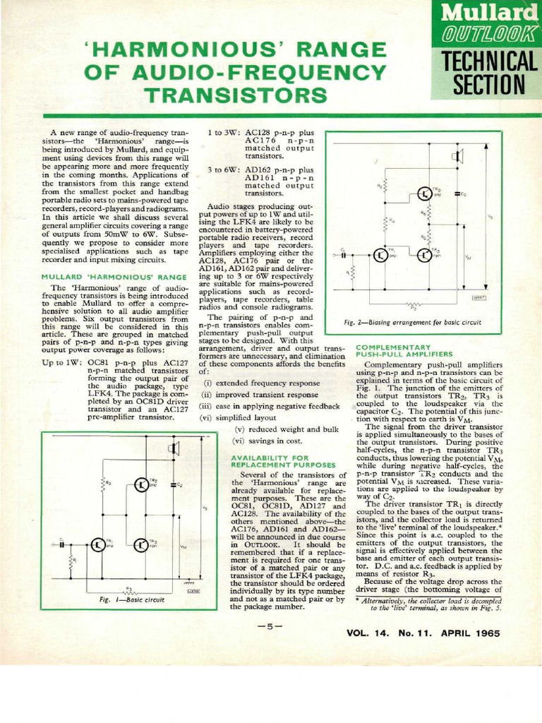 LFK4 | PDF | Amplifier | Transistor