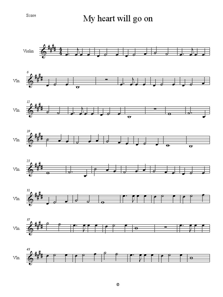 My Heart Will Go On | PDF