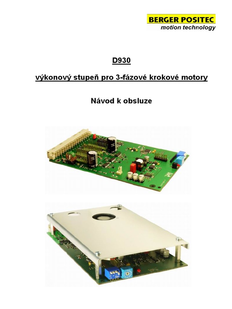 D930 Manuál CZ | PDF