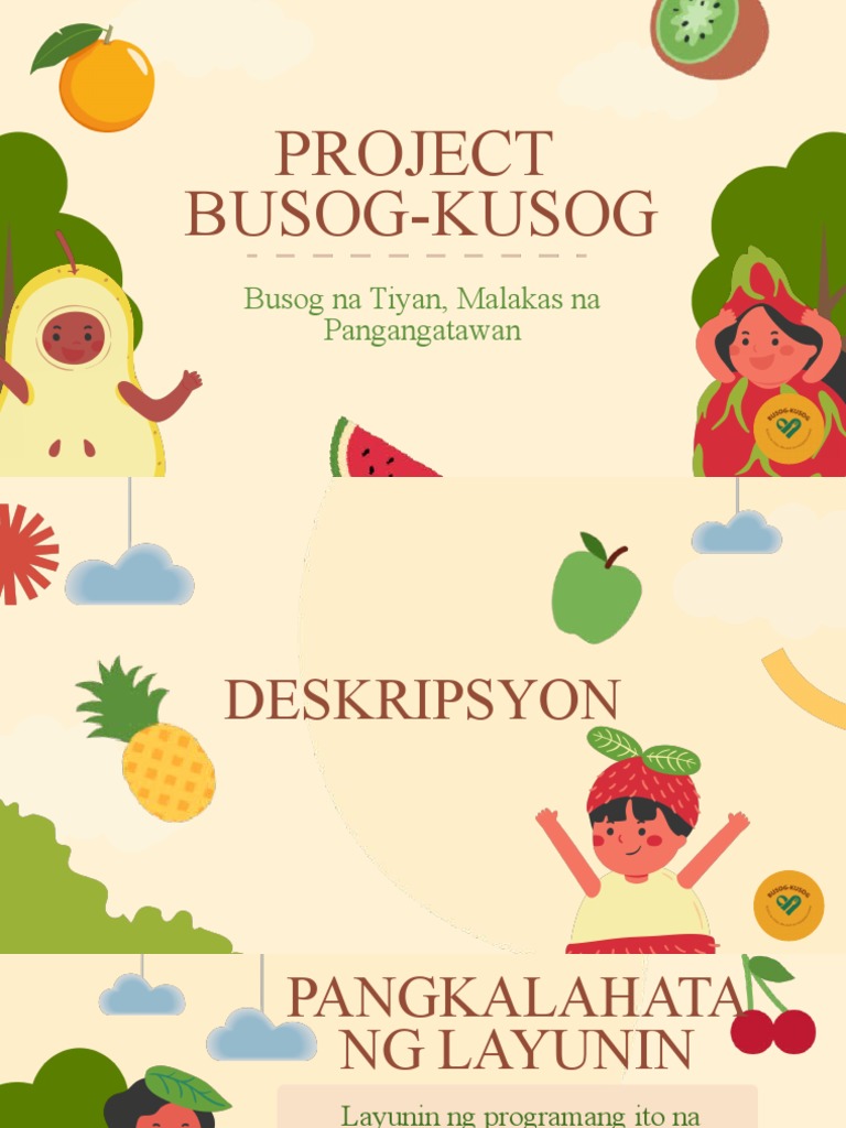 Project Busog Kusog | PDF