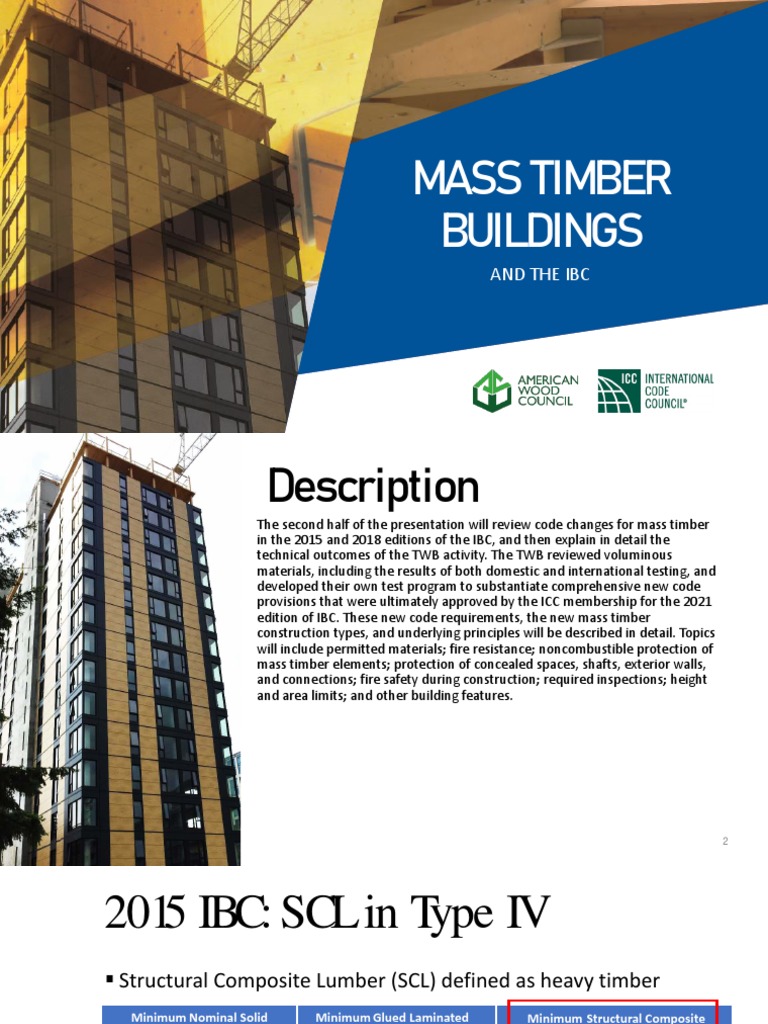 Mass Timber Building Code Updates | PDF | Fire Safety | Wall