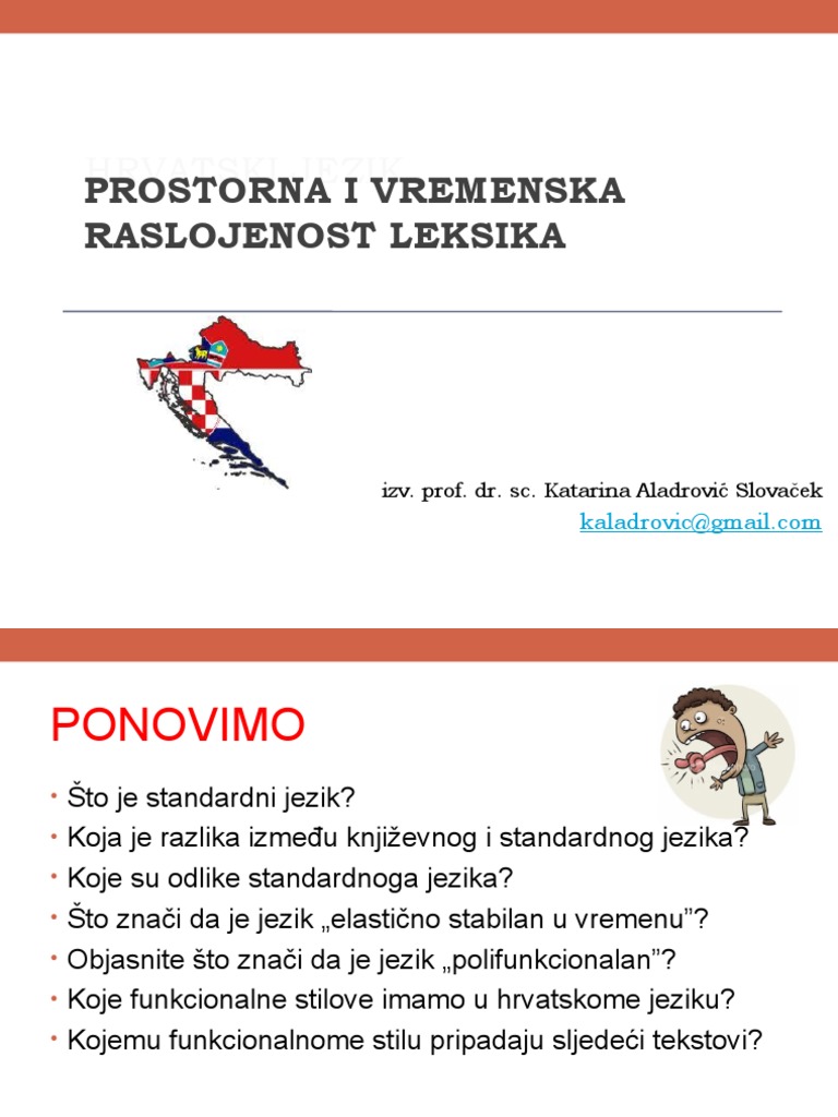 Prostorna I Vremenska Raslojenost Leksika - P3 | PDF