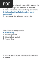 Psych Assessment Practice Test | PDF | Validity (Statistics ...