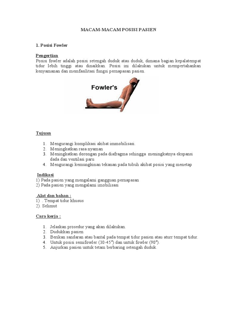 Posisi Pasien | PDF