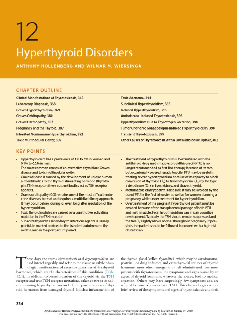Hyperthyroid Disorders Pdf Hyperthyroidism Thyroid Stimulating
