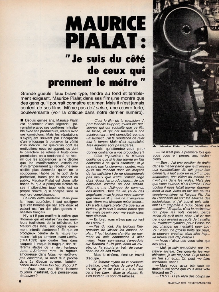 Maurice Pialat | PDF