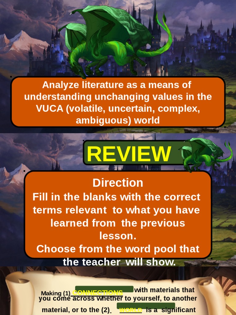 ATDC2 English 9 Unchanging Values in The VUCA World | PDF | Beowulf ...