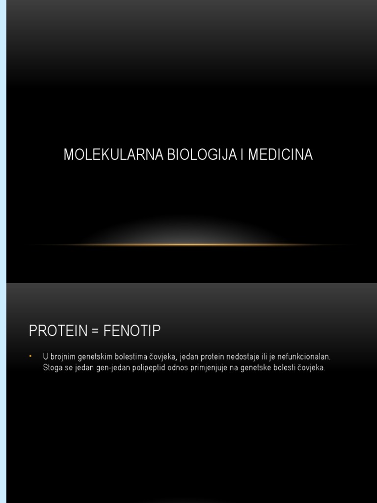 Molekularna Biologija I Medicina | PDF