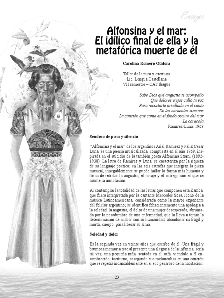 Alfonsina y El Mar | PDF