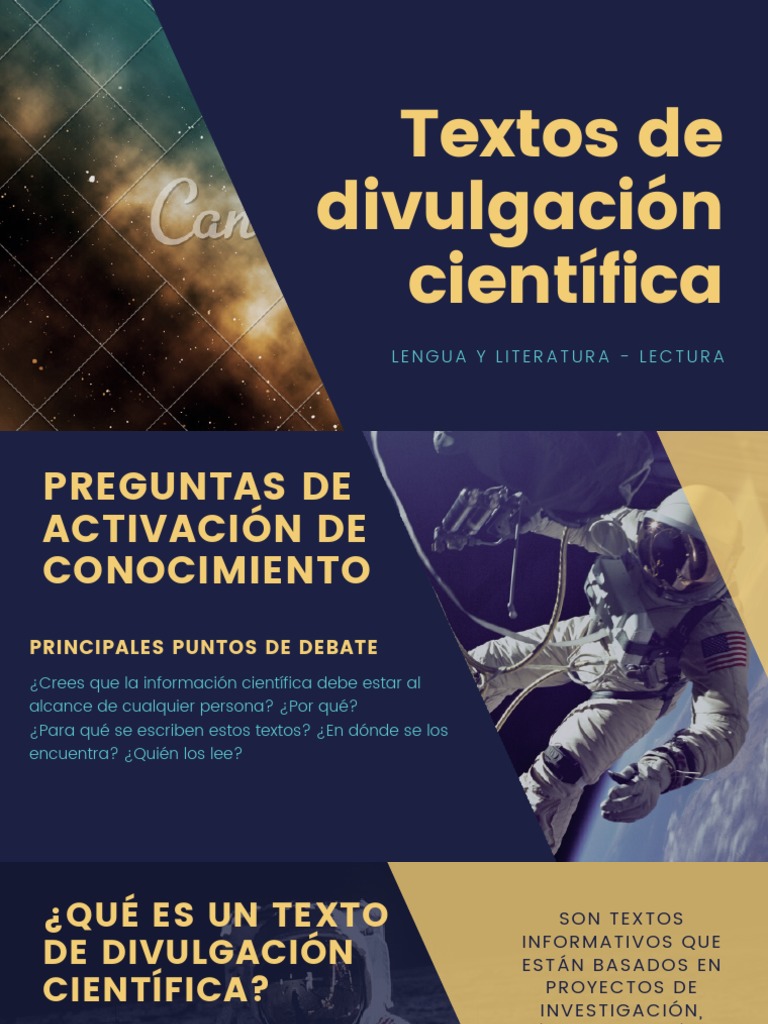 Textos de Divulgación Científica | PDF | Novelas | Ciencia popular