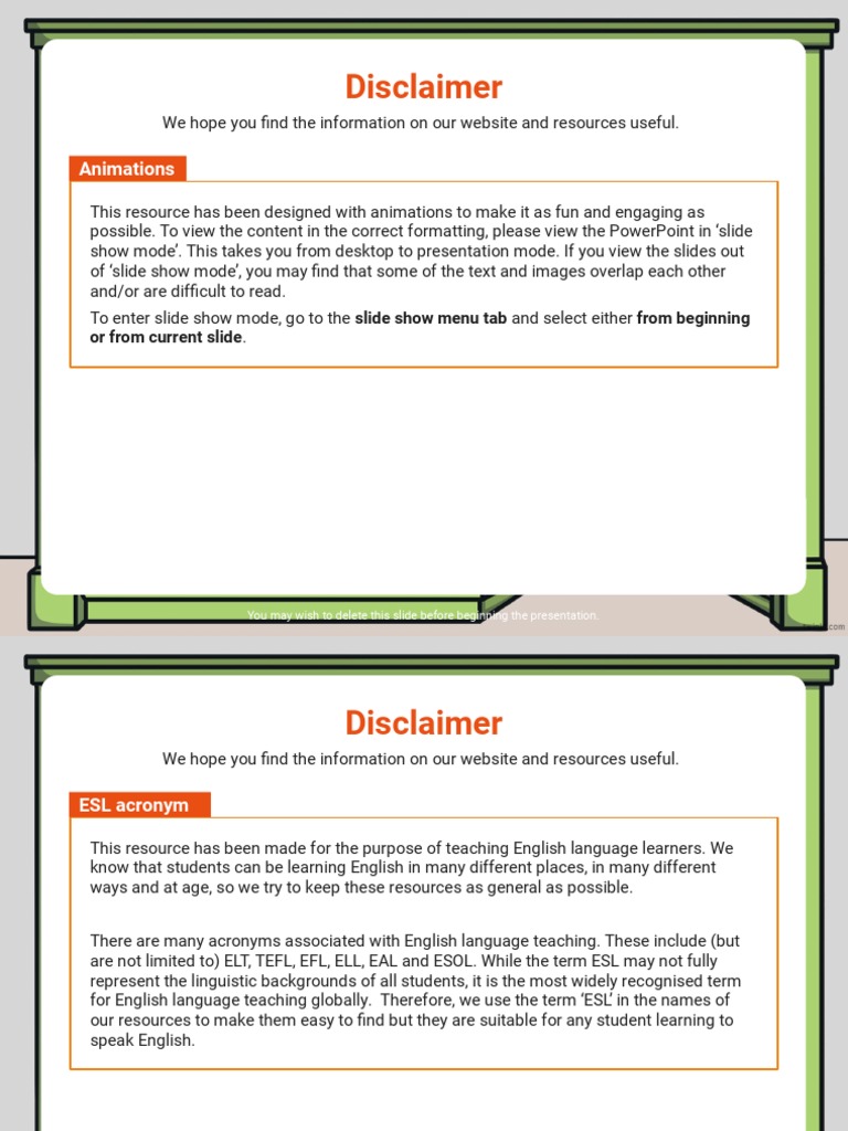 ESL Teaching Resource: Vocabulary & Role Play | PDF | English As A ...