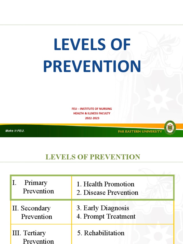 Module 4 Levels of Prevention | PDF | Preventive Healthcare | Health ...