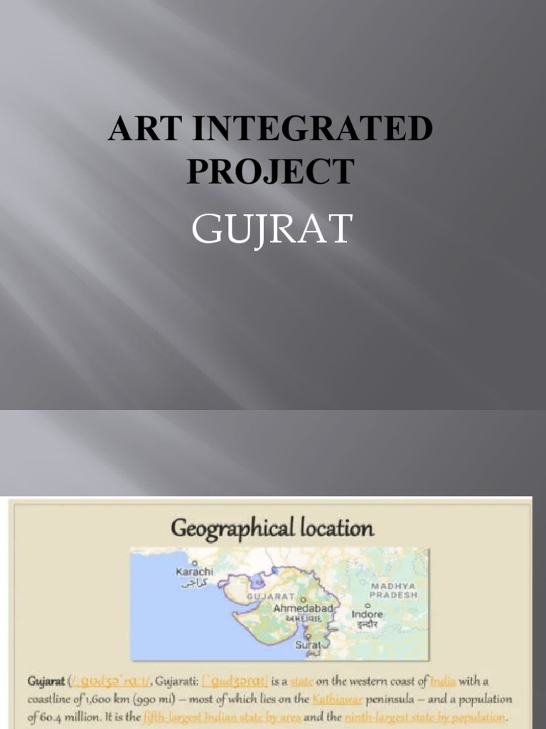 Art Integrated Project Gujarat | PDF