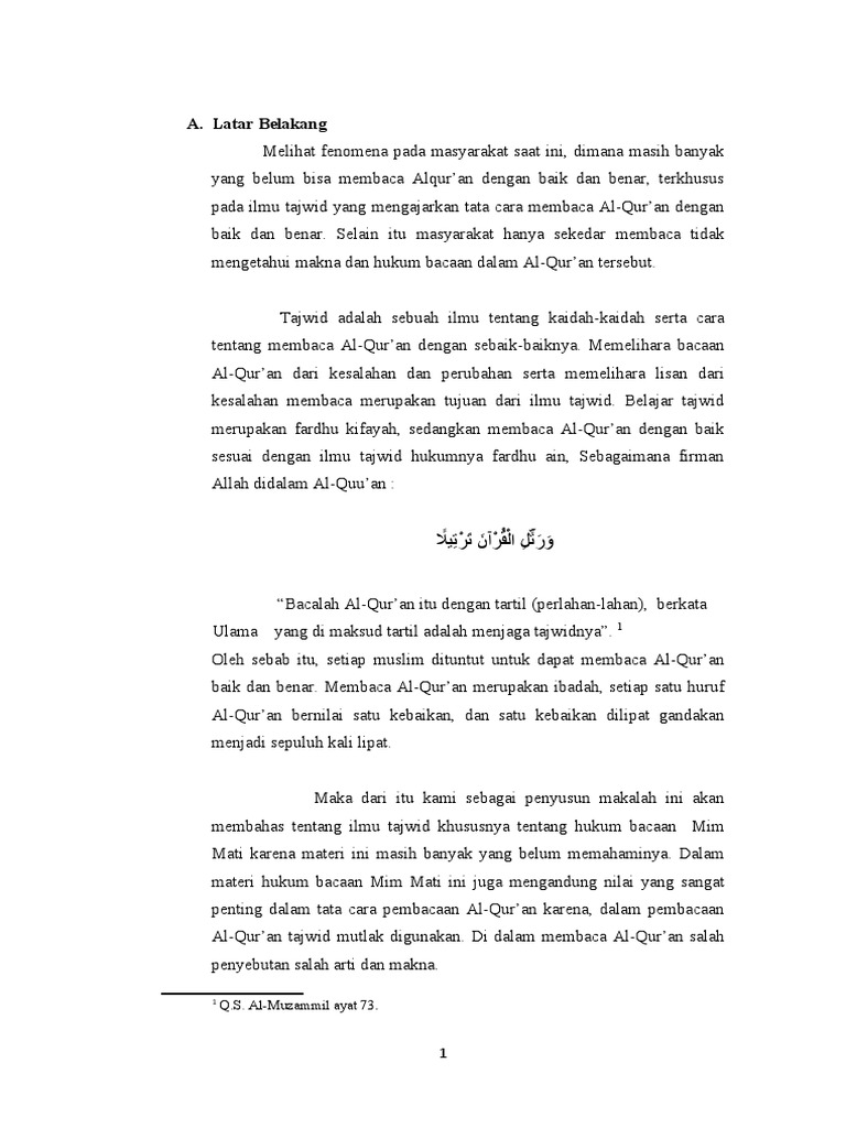 Hukum Mim Mati | PDF