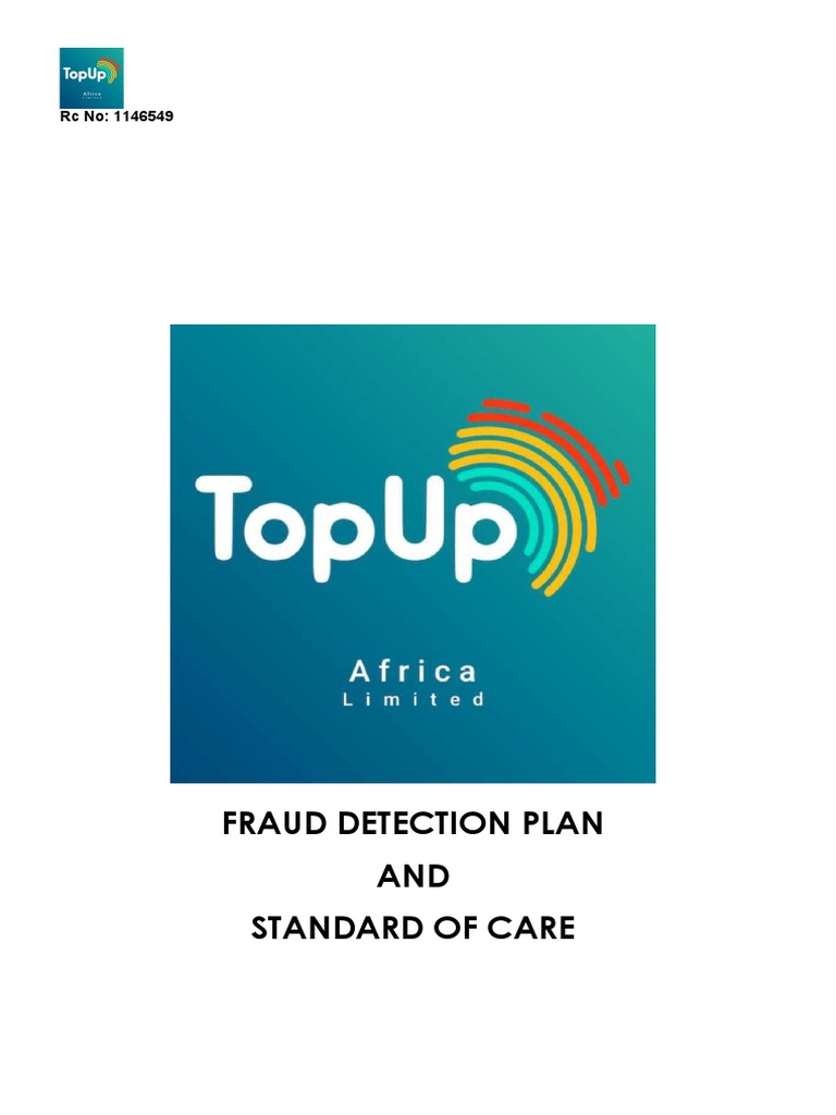 Top Up Fraud Detection Plan | PDF | Internal Control | Audit