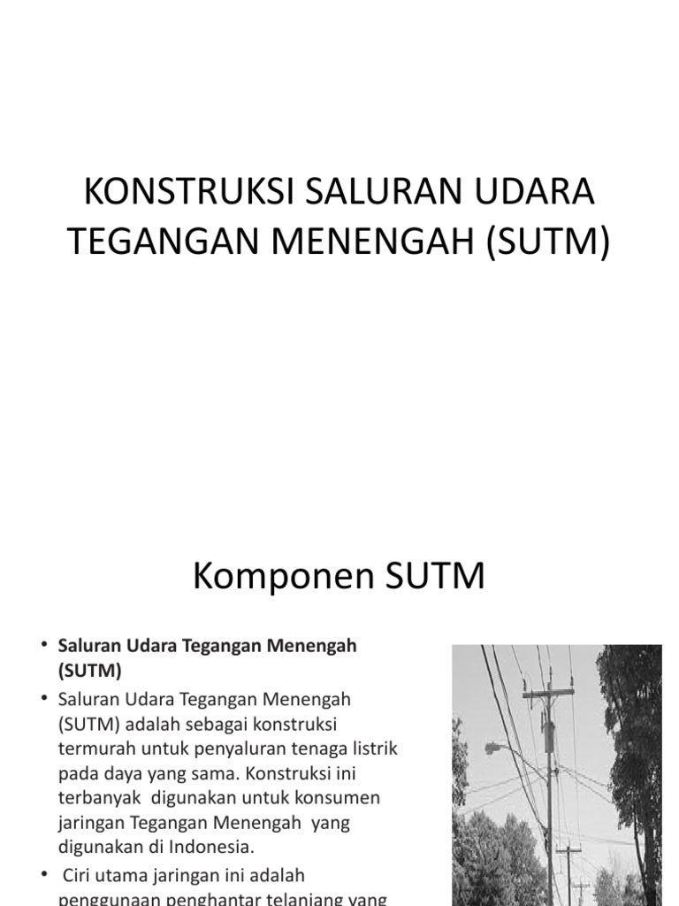 Konstruksi Saluran Udara Tegangan Menengah (Sutm) 2018 | PDF ...