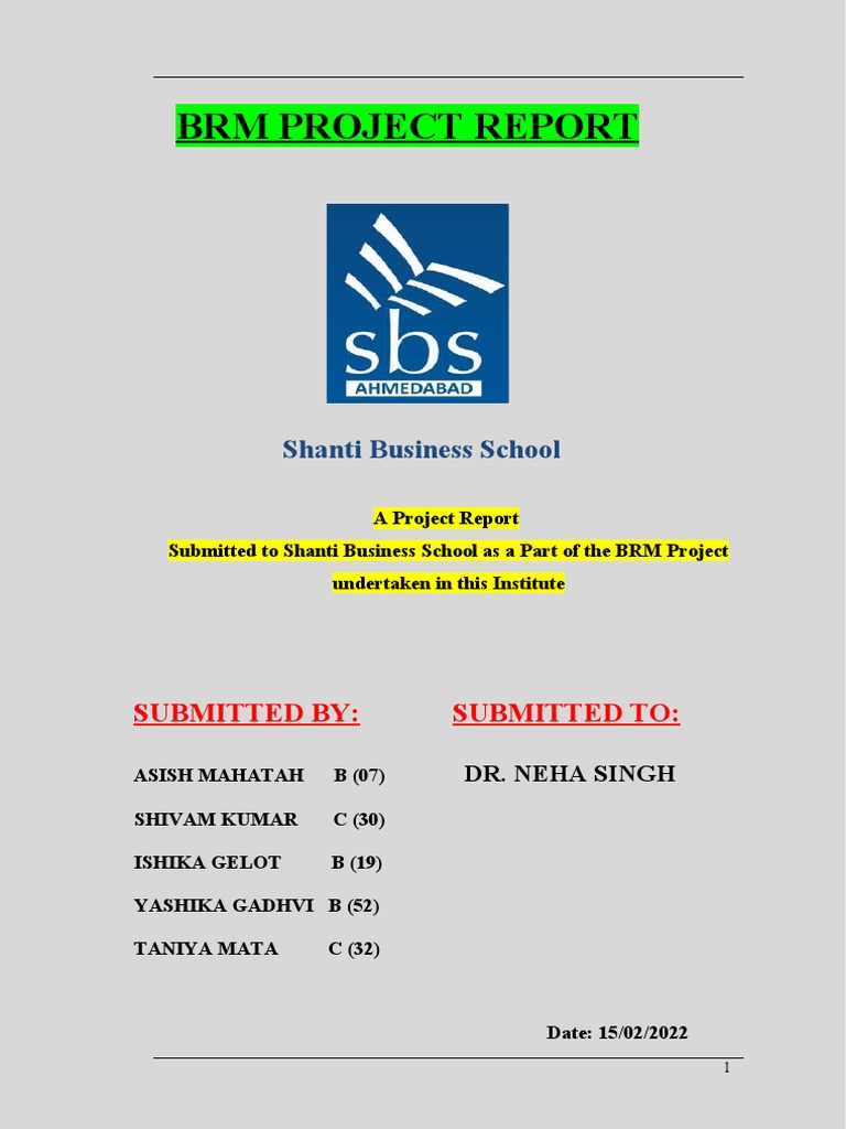 BRM Project | Download Free PDF | Subscription Business Model | Customer Satisfaction