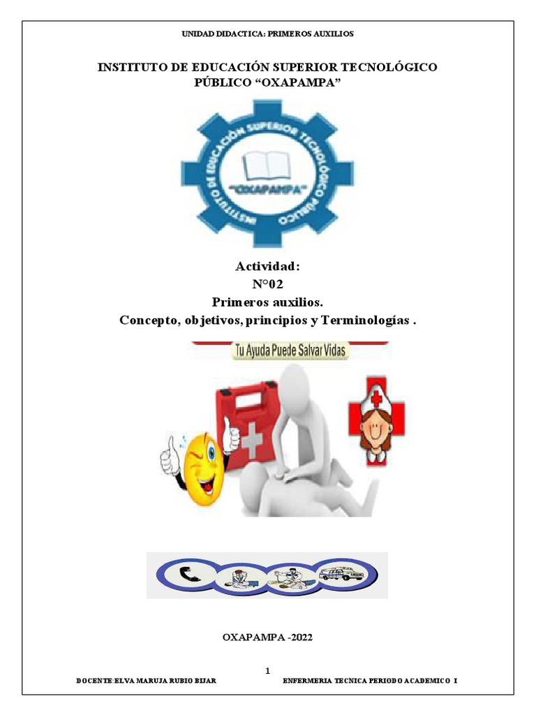 Separata N°02 Primeros Auxilios. | PDF | Primeros auxilios | Herida